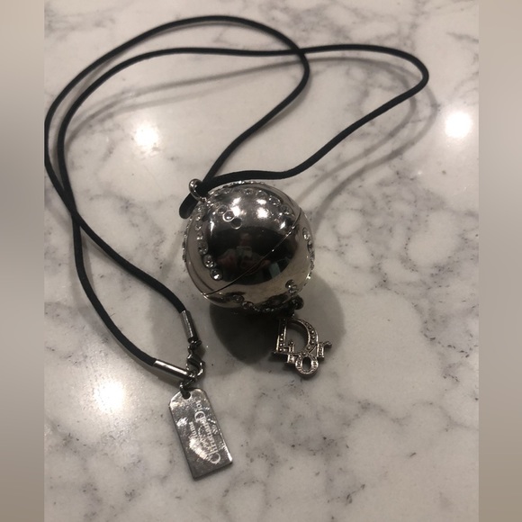 Dior | Jewelry | Dior Oblique Disco Ball Necklace | Poshmark
